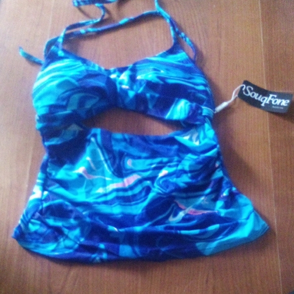SouqFone | Swim | Nwt Stomach Covering Bikini Top | Poshmark
